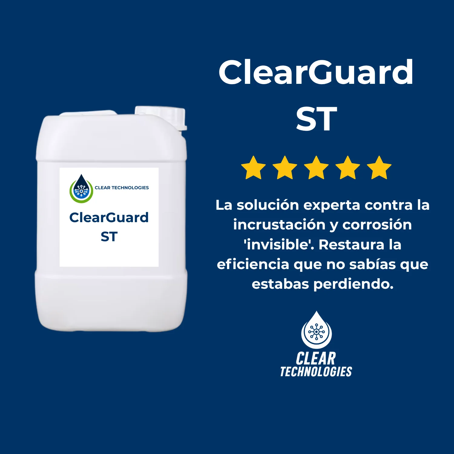 ClearGuard ST | Anti-incrustante para Torres de Enfriamiento (PERÚ 2025)